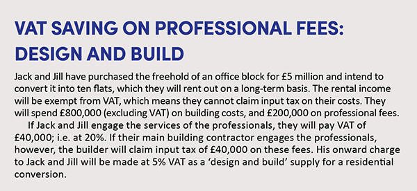 Saving VAT on builder services: when the 5% rate applies | Tax Adviser