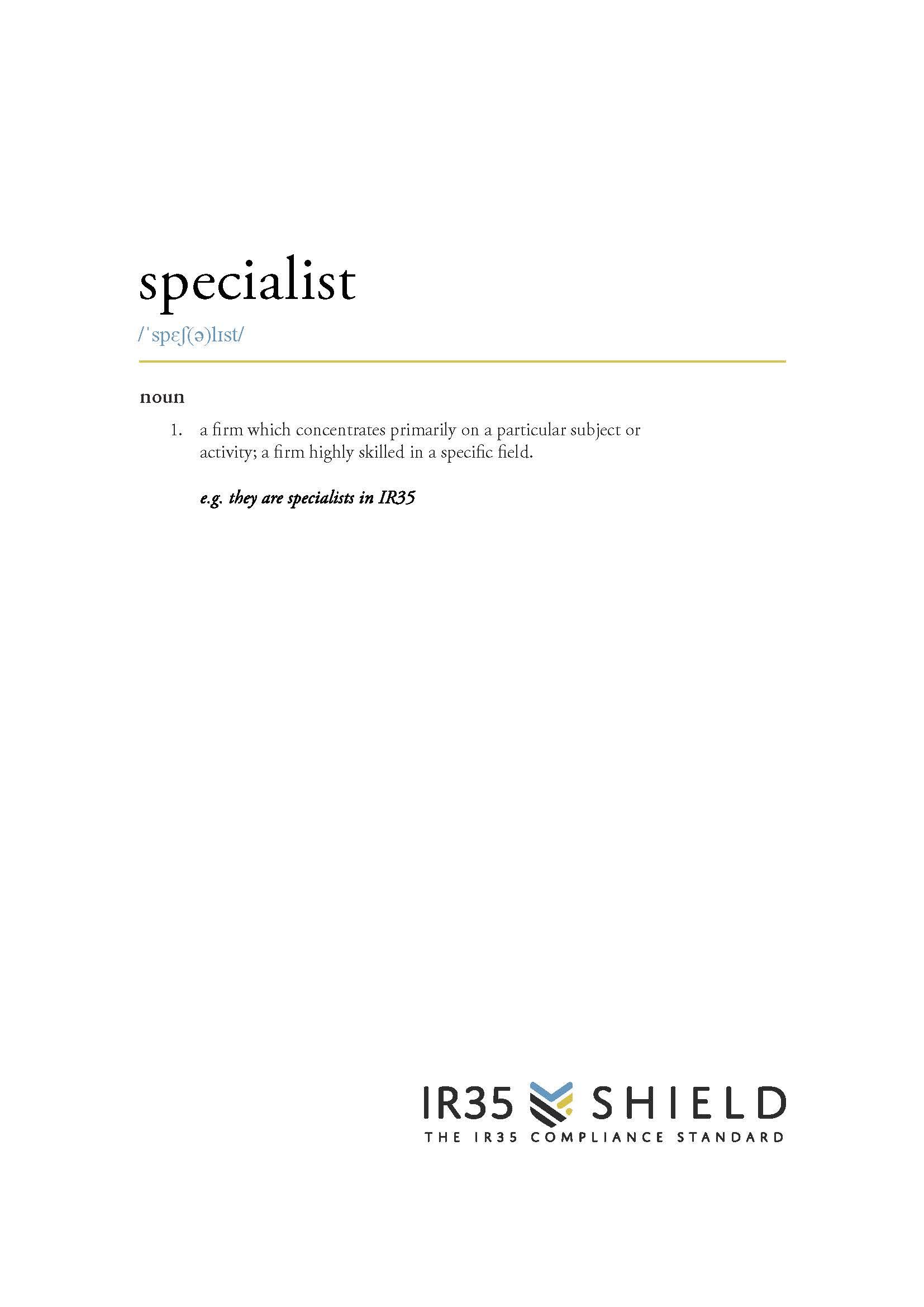 IR35 Shield | Tax Adviser