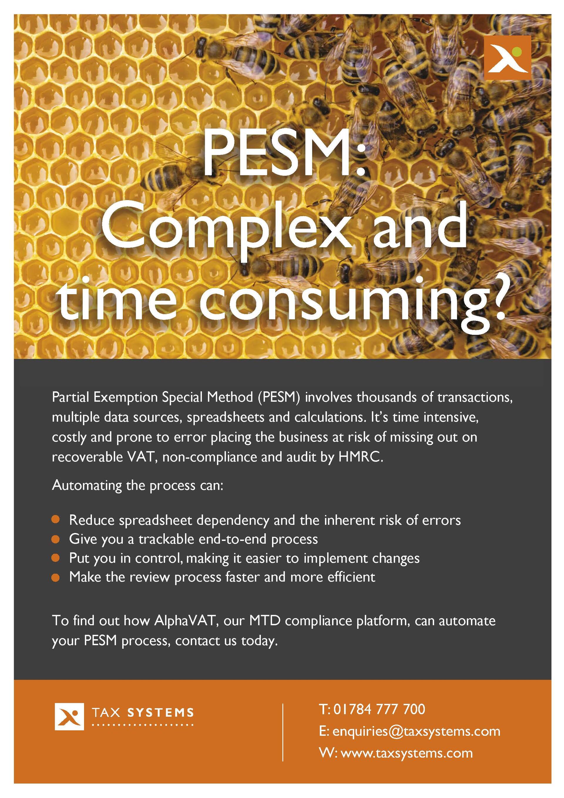PESM: Complex and time consuming? | Tax Adviser
