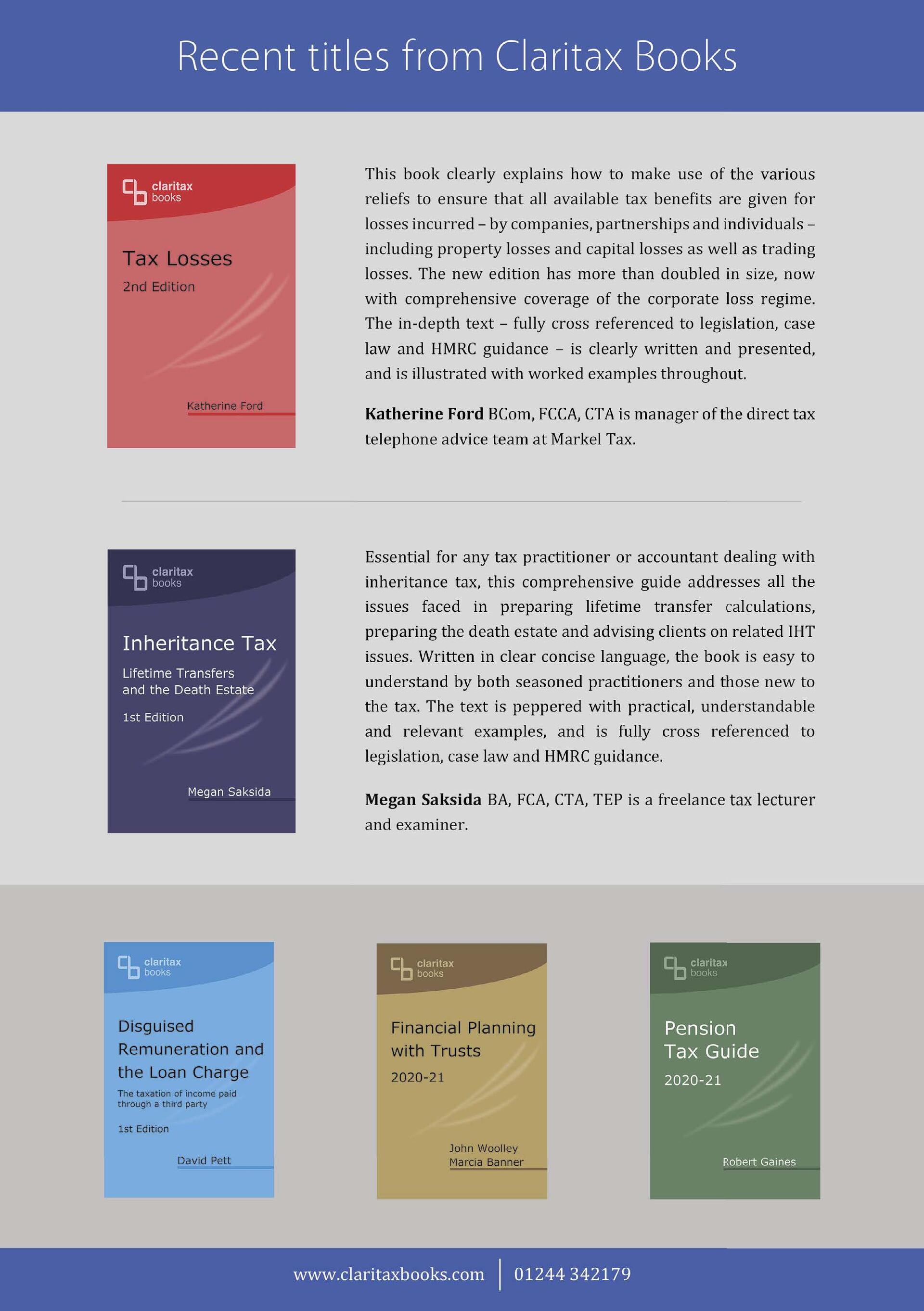 Claritax Books | Tax Adviser